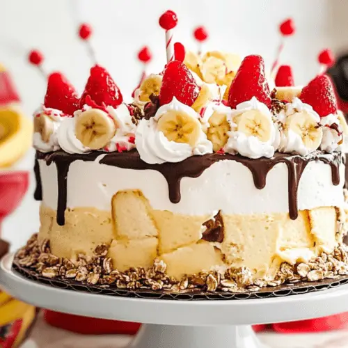 Banana Split Cake - Savory Splash