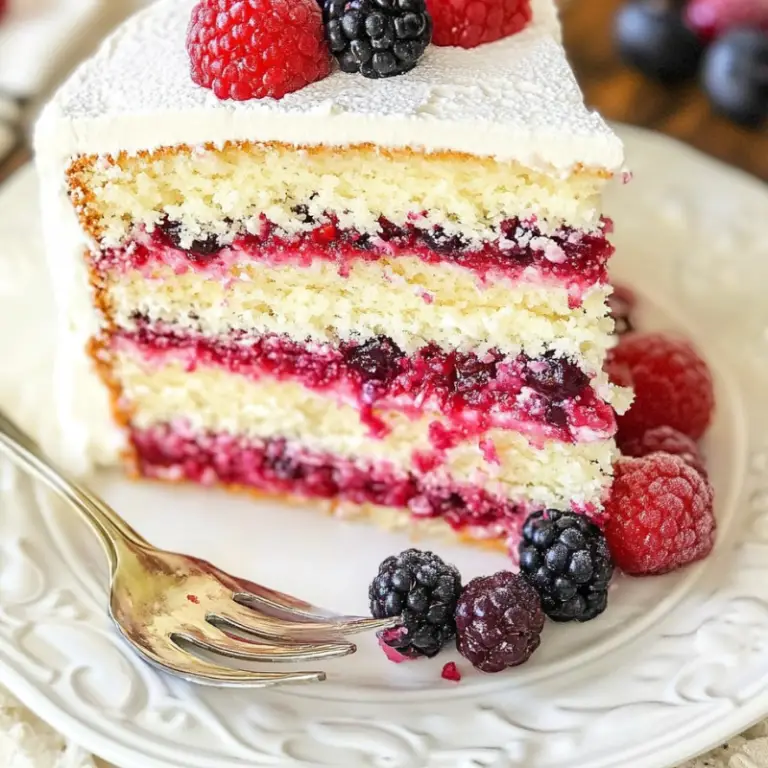 Berry Mascarpone Dream Cake - Savory Splash