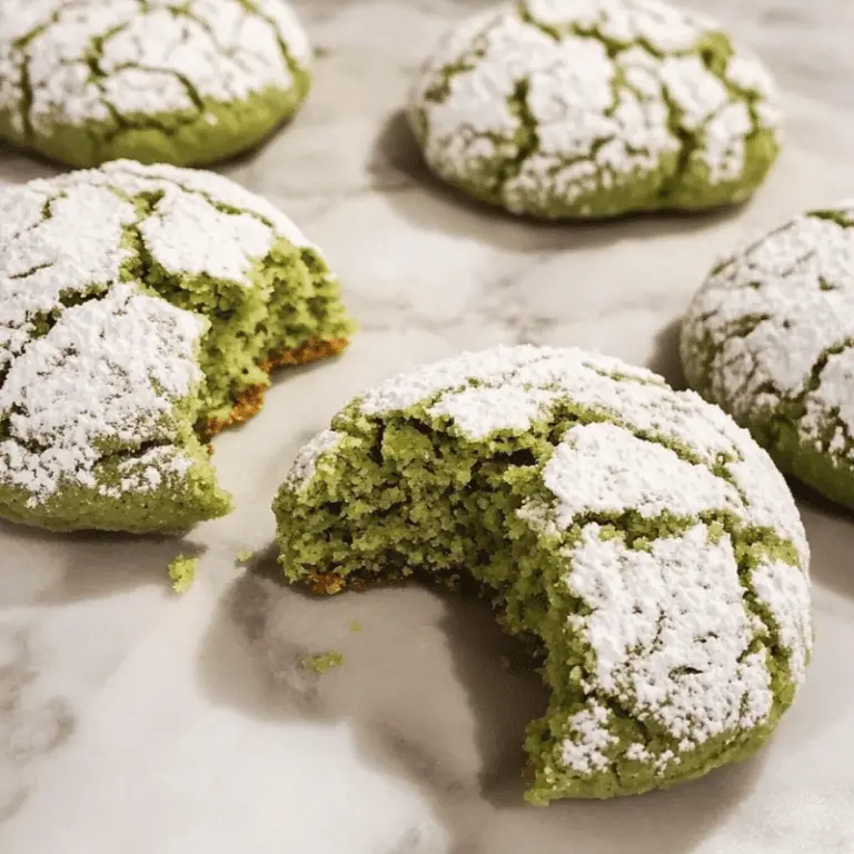 Matcha Crinkle Cookies - Savory Splash