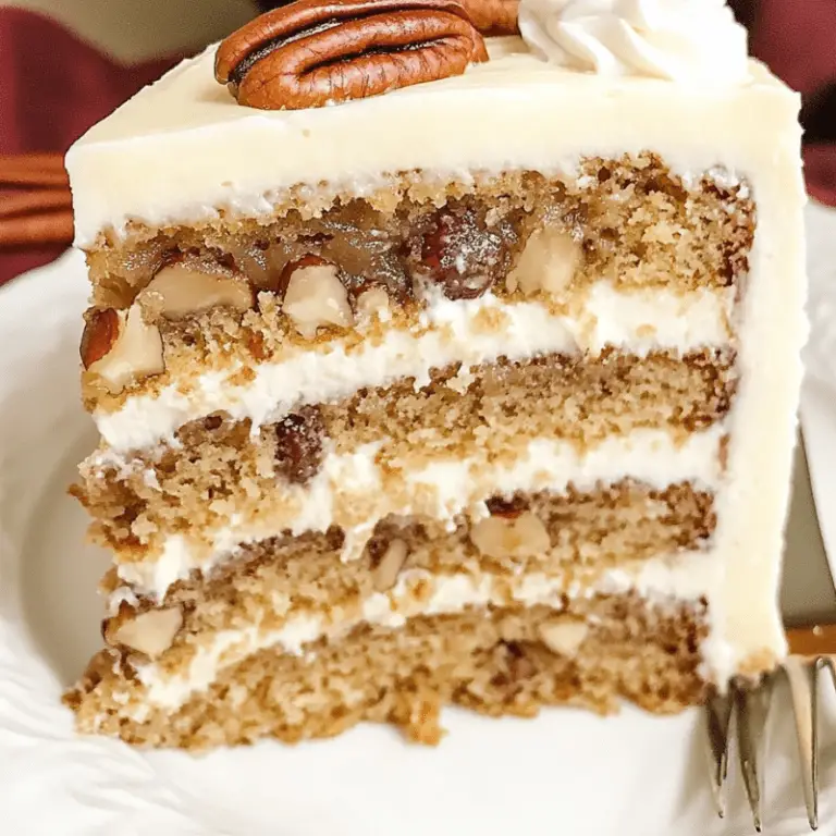 Pecan Pie Layer Cake - Savory Splash