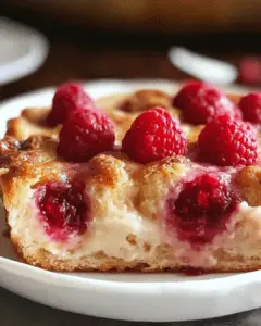 Raspberry Bread Pudding - Savory Splash