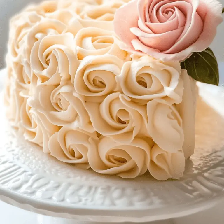Vanilla Rose Cake - Savory Splash