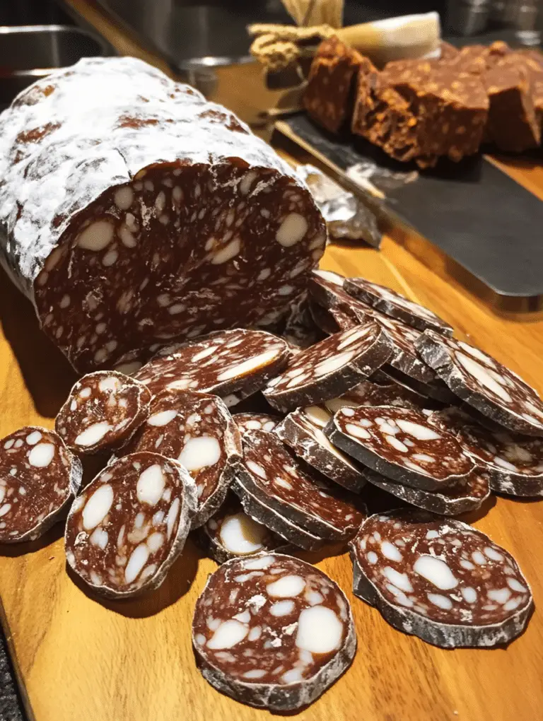 Chocolate Salami Delight - Savory Splash