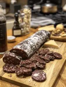 Chocolate Salami Delight - SavorySplash