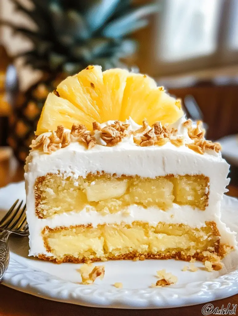 Southern Pineapple Sunshine Cake - Savory Splash