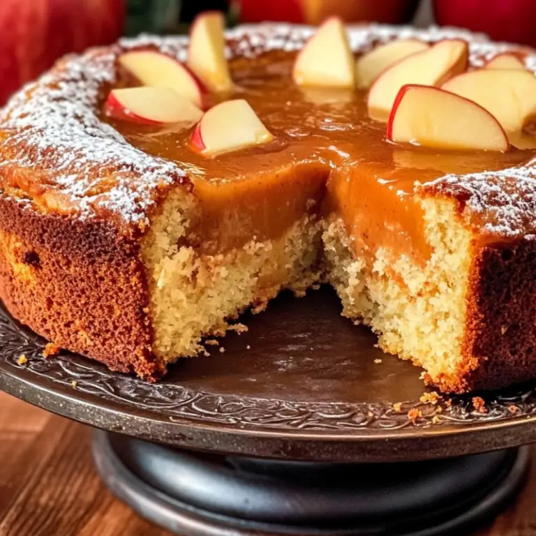 Apple Butter Cake - SavorySplash