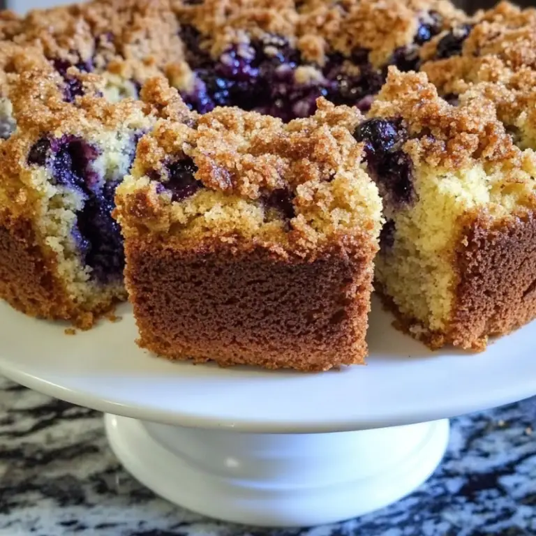 Blueberry Streusel Coffee Cake - Savory Splash
