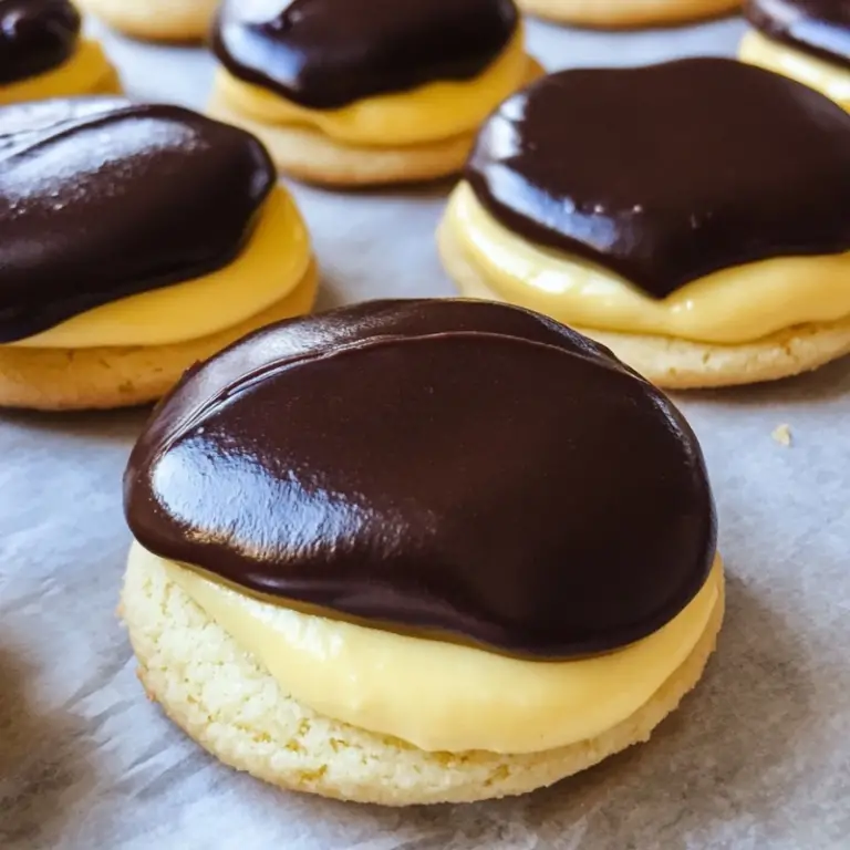 Boston Cream Pie Cookies - Savory Splash