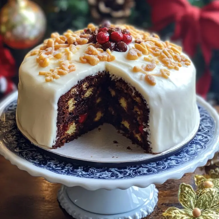 British Christmas Cake - Savory Splash