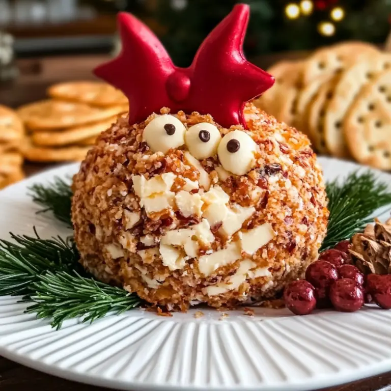Christmas Cheese Ball - SavorySplash