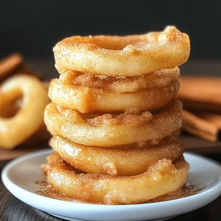 Cinnamon Apple Rings - SavorySplash
