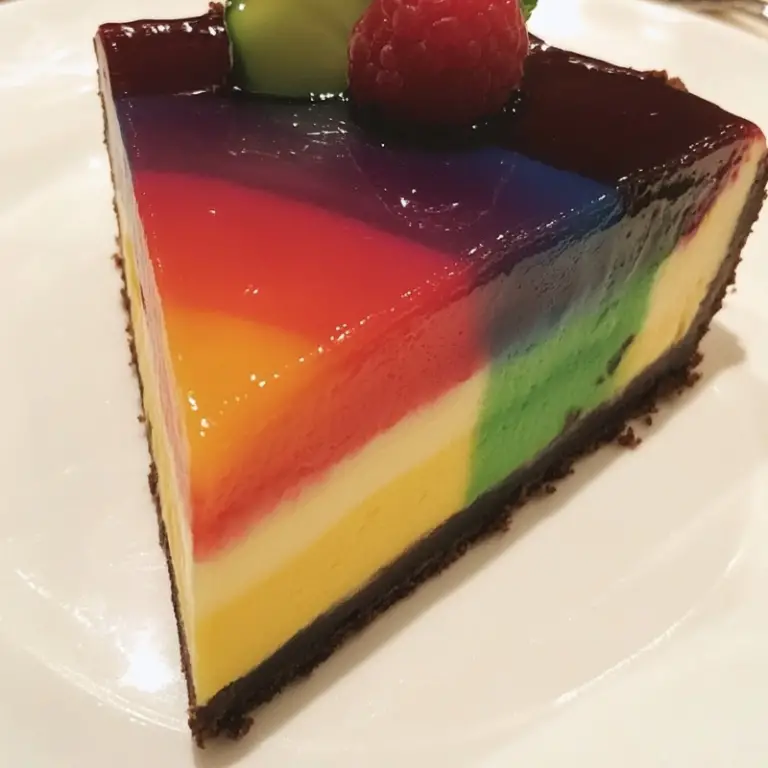 Colored Cheesecake Rainbow - Savory Splash