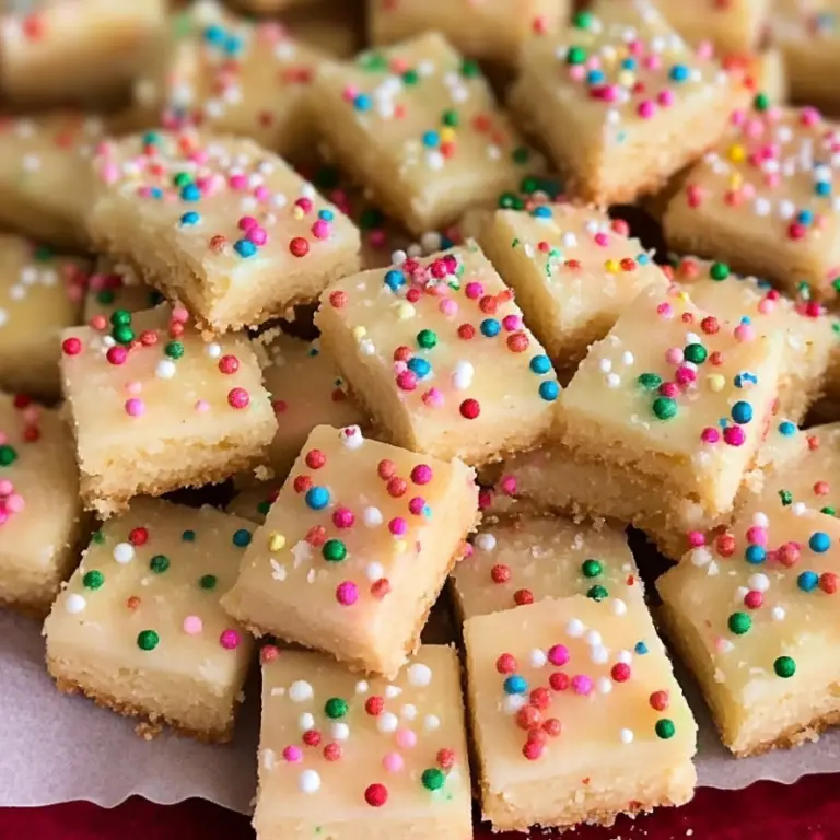 Funfetti Shortbread Squares - Savory Splash
