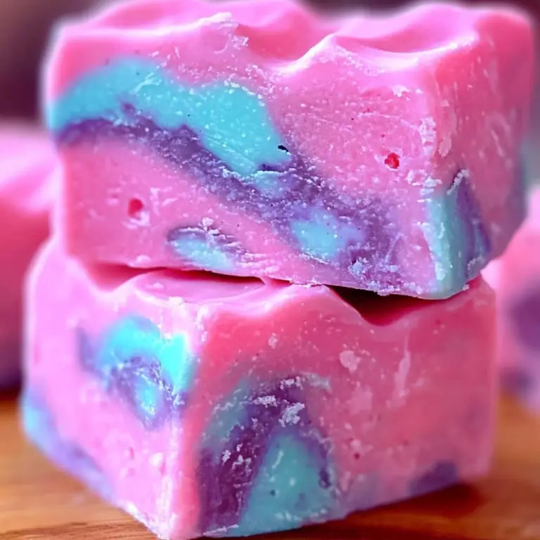 Galactic Cotton Candy Fudge - SavorySplash