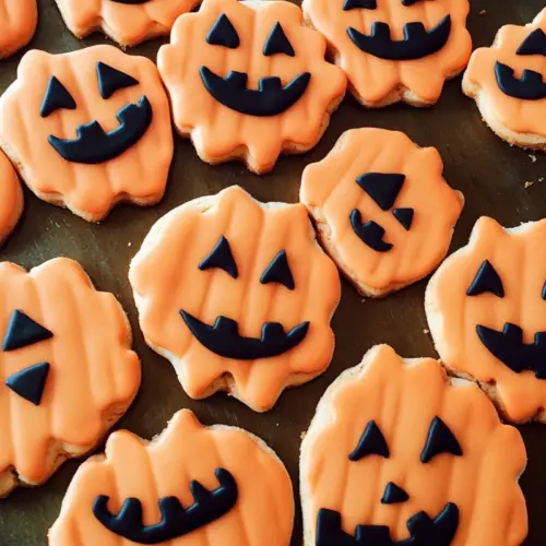 Halloween Pumpkin Cookies - Savory Splash