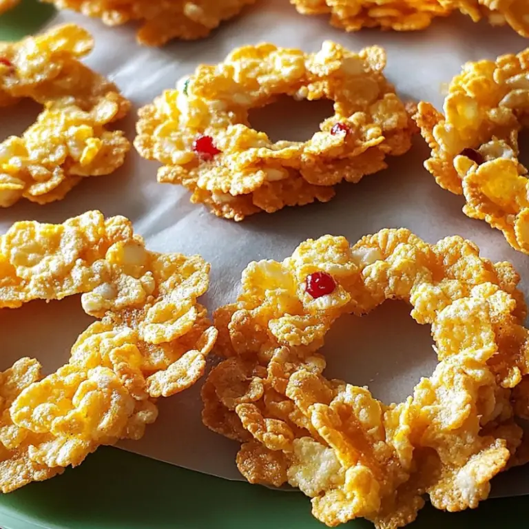 Holiday Cornflake Cookies - SavorySplash