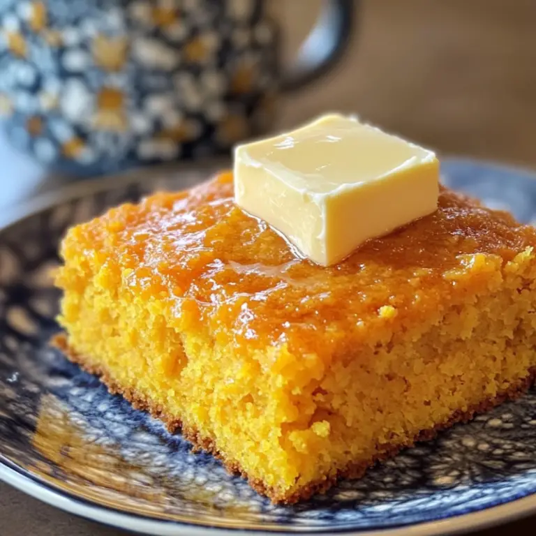 Honey Butter Sweet Potato Cornbread - Savory Splash