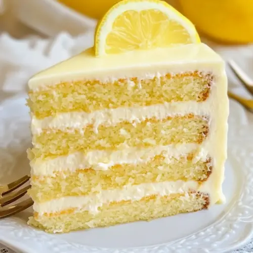 Lemon Delight Cake - SavorySplash