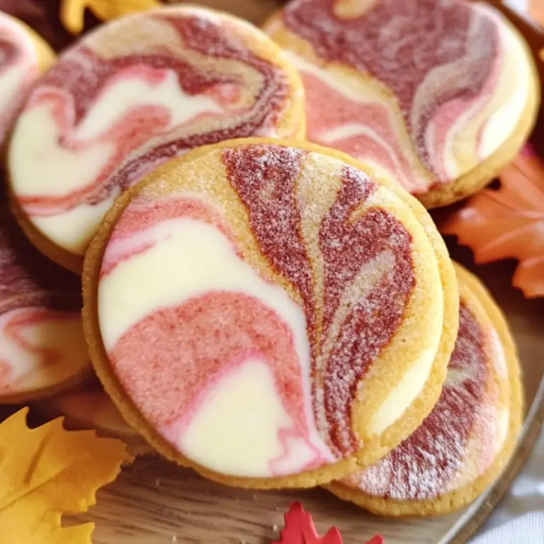 Marbled Autumn Cookies - Savory Splash