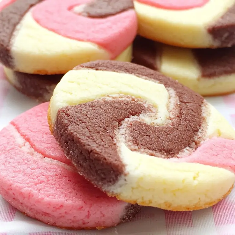 Neapolitan Swirl Cookies - Savory Splash