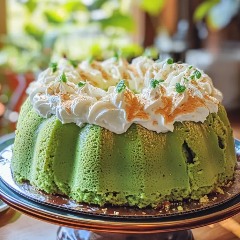 Pandan Chiffon Cake - Savory Splash
