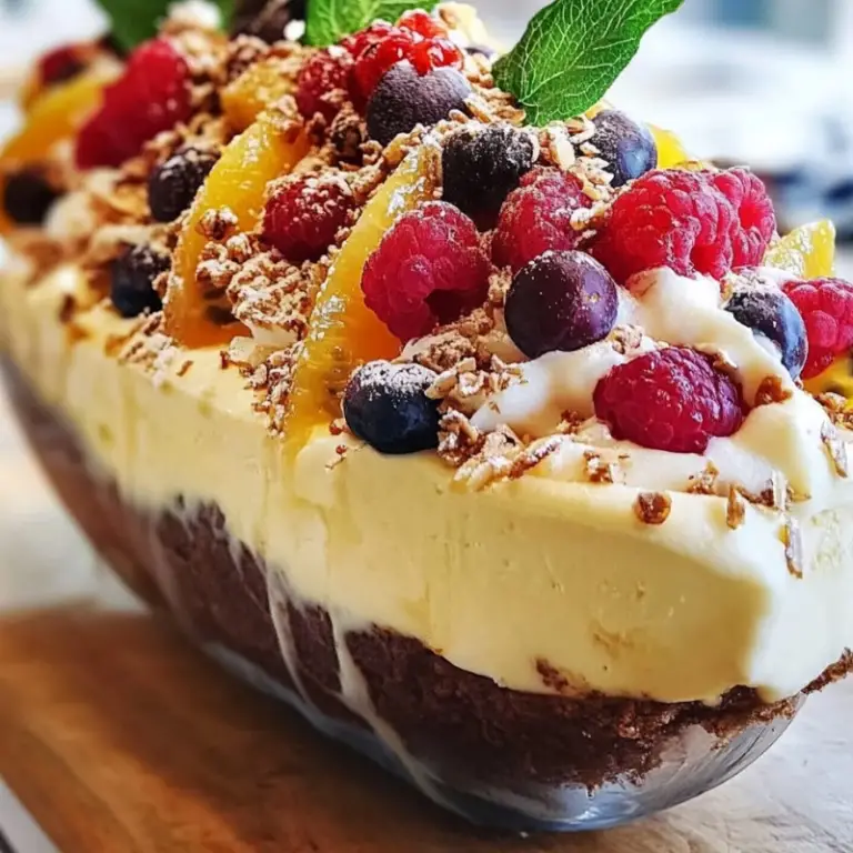 Passionfruit Mousse Trifle - SavorySplash