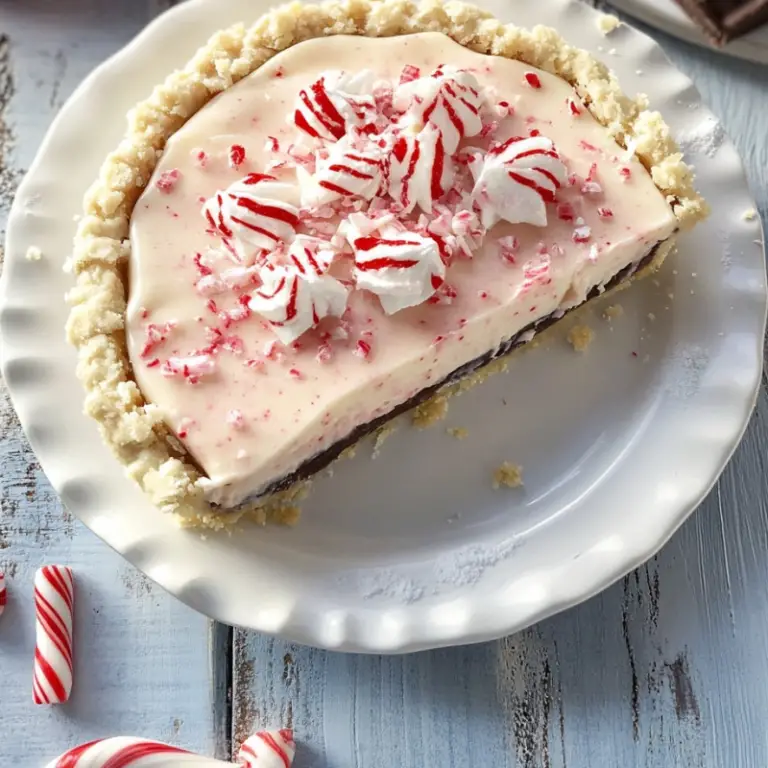 Peppermint White Chocolate Pie - Savory Splash