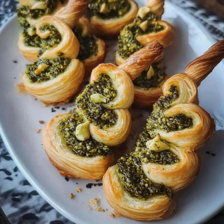 Pesto Tree Pastries - Savory Splash