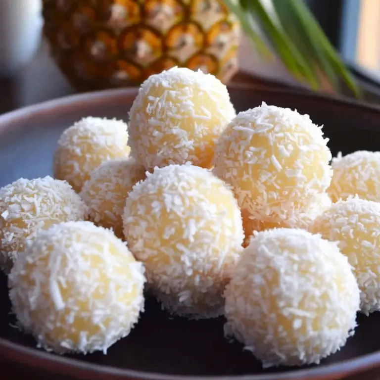 Pineapple Coconut Balls - Savory Splash