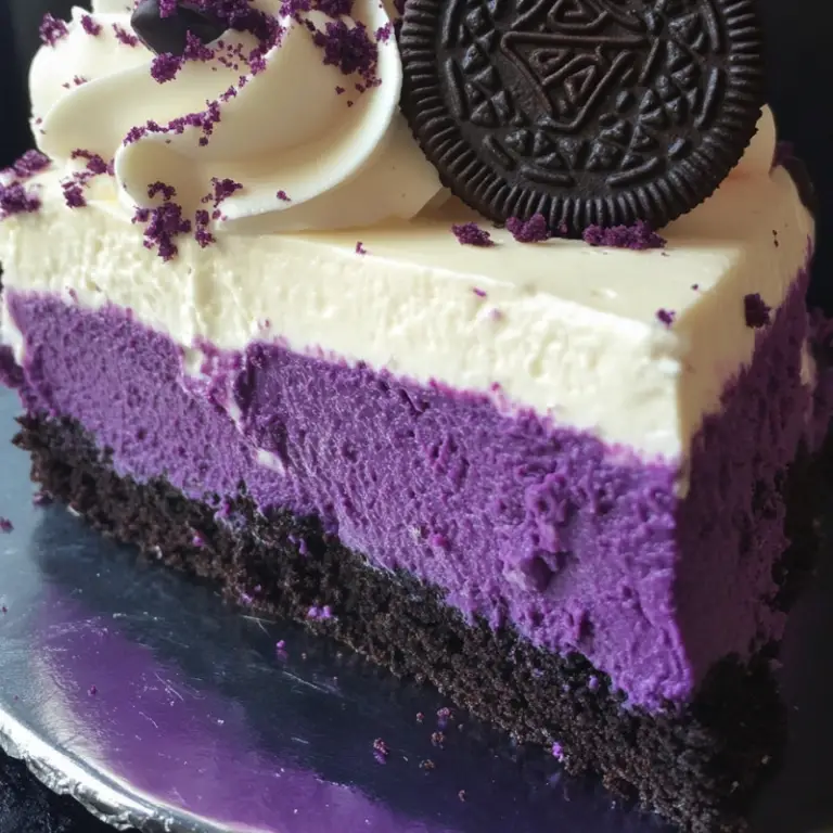 Purple Velvet Oreo Cheesecake - Savory Splash