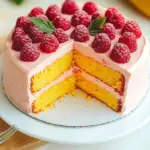Raspberry Mango Cake - SavorySplash