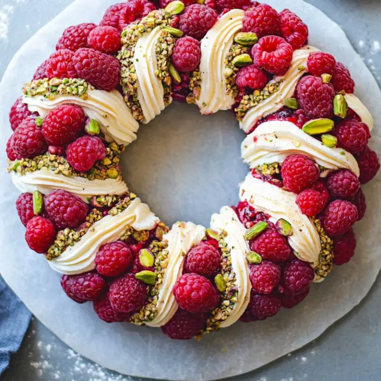 Raspberry Pistachio Wreath - Savory Splash
