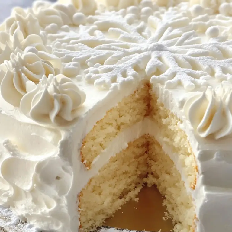 Snowflake Cake - Savory Splash