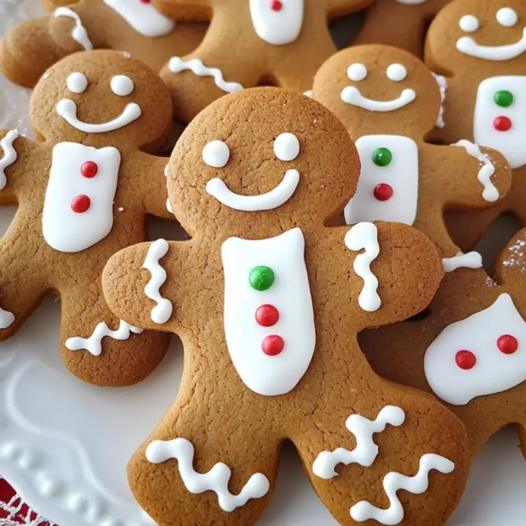 Soft Gingerbread Men Cookies - SavorySplash
