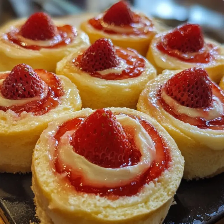 Strawberry Cheesecake Rolls - SavorySplash