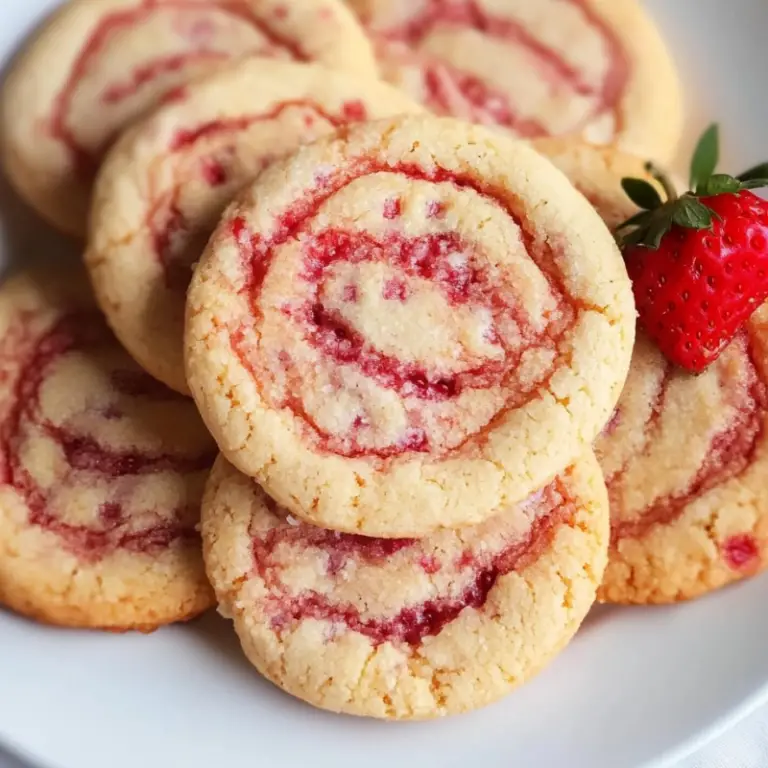 Strawberry Swirl Cookies - Savory Splash