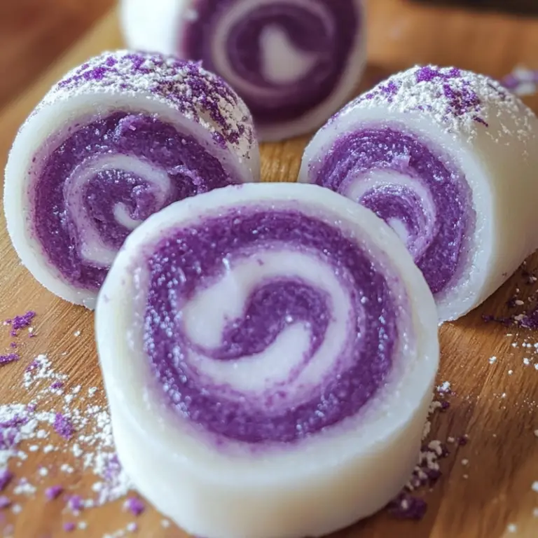 Ube Swirl Mochi – SavorySplash