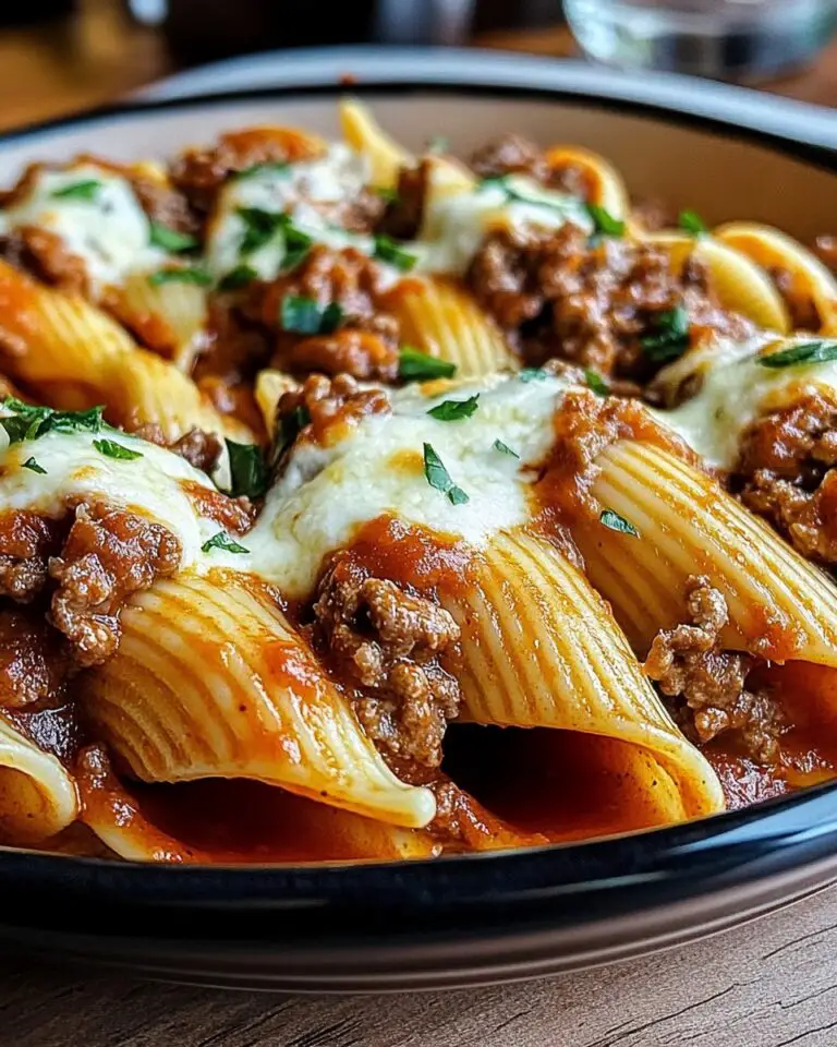 Creamy Ricotta Beef Stuffed Shells Pasta Recipe - Savory Splash