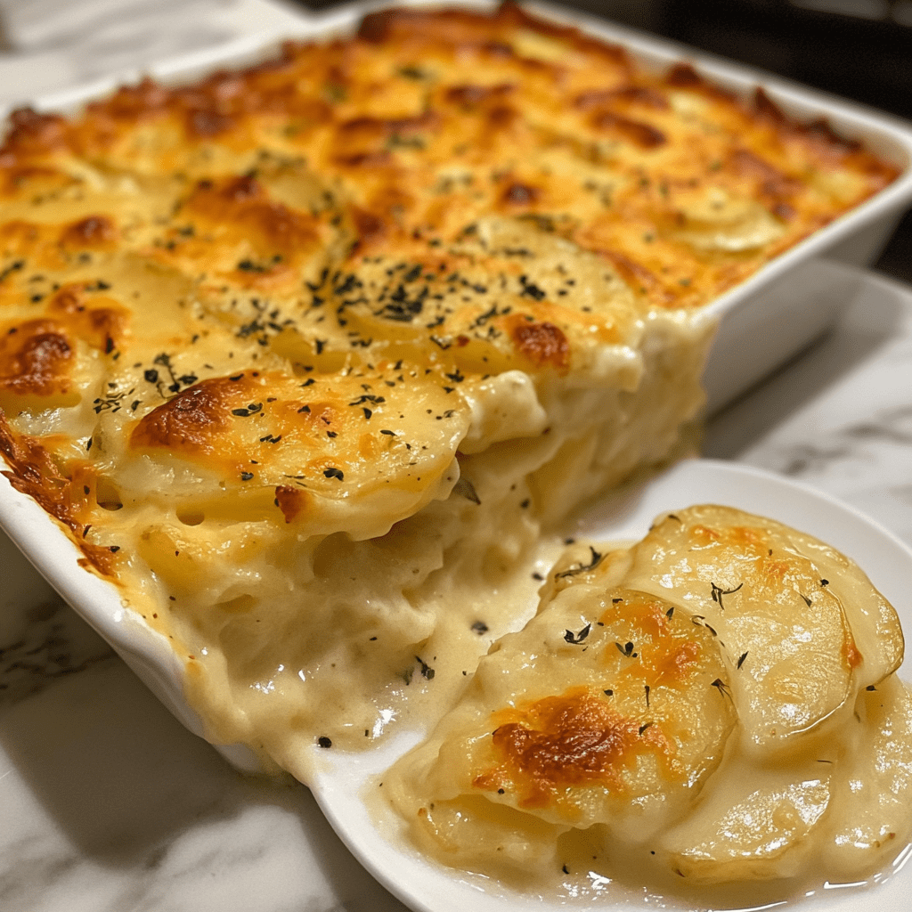 Cheesy Scalloped Potatoes Deluxe: The Ultimate Comfort Dish - Savory Splash