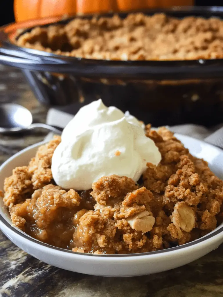 Pumpkin Pie Crisp Celebration - Savory Splash