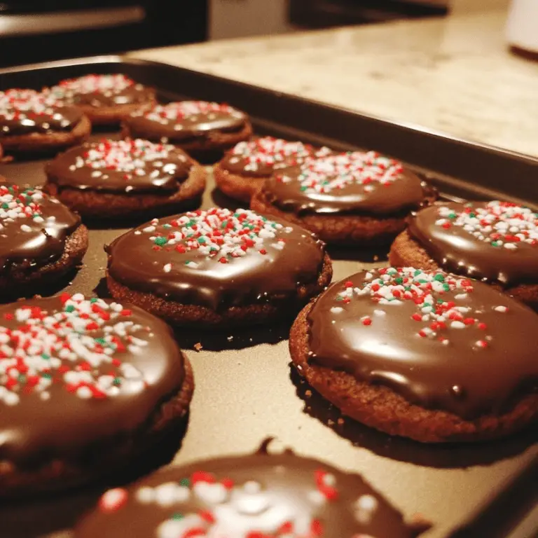 Peppermint Chocolate Dipped Cookies - SavorySplash