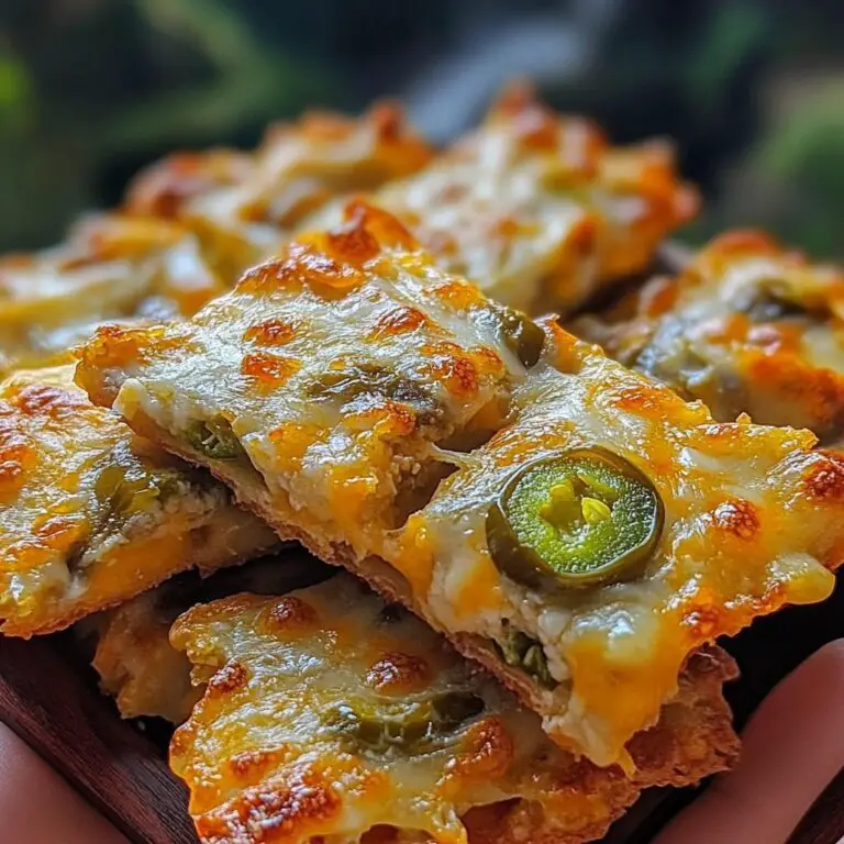 Jalapeño Cheese Squares Recipe - SavorySplash