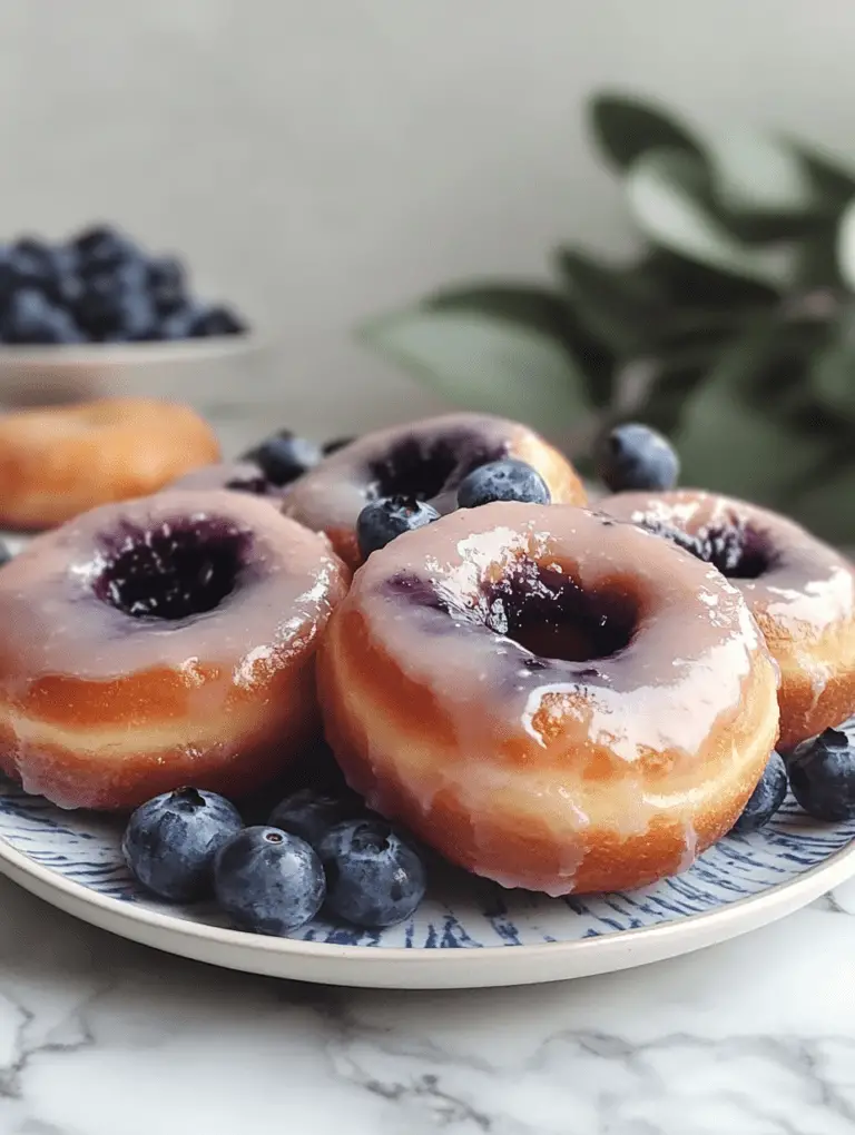 Blueberry Glazed Donuts - Savory Splash