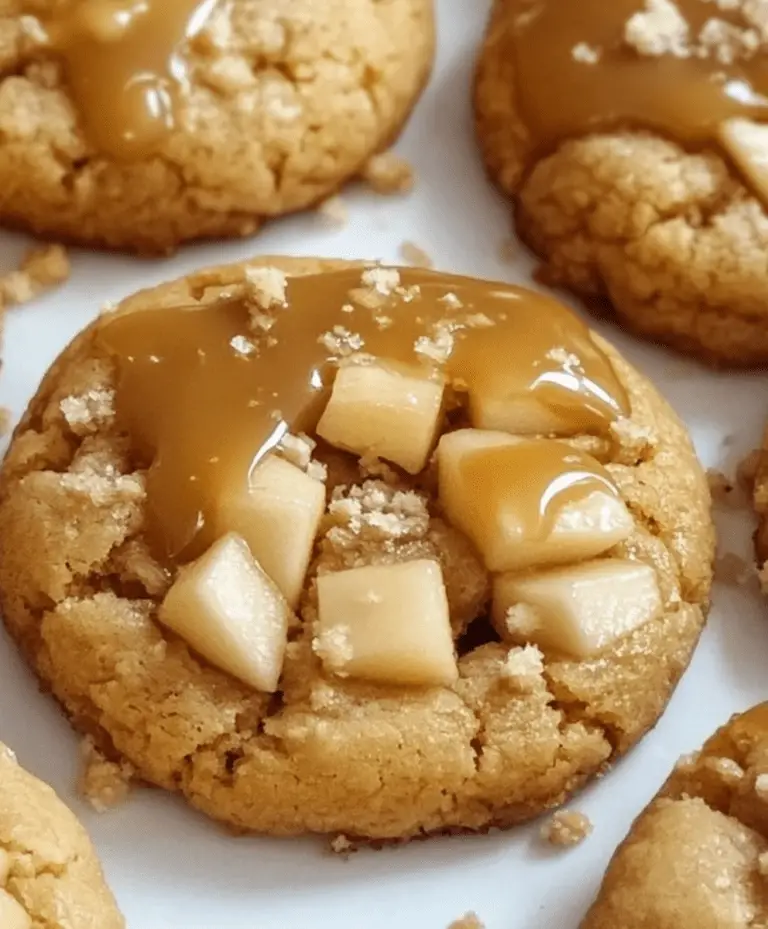 Spiced Caramel Apple Cookies - Savory Splash