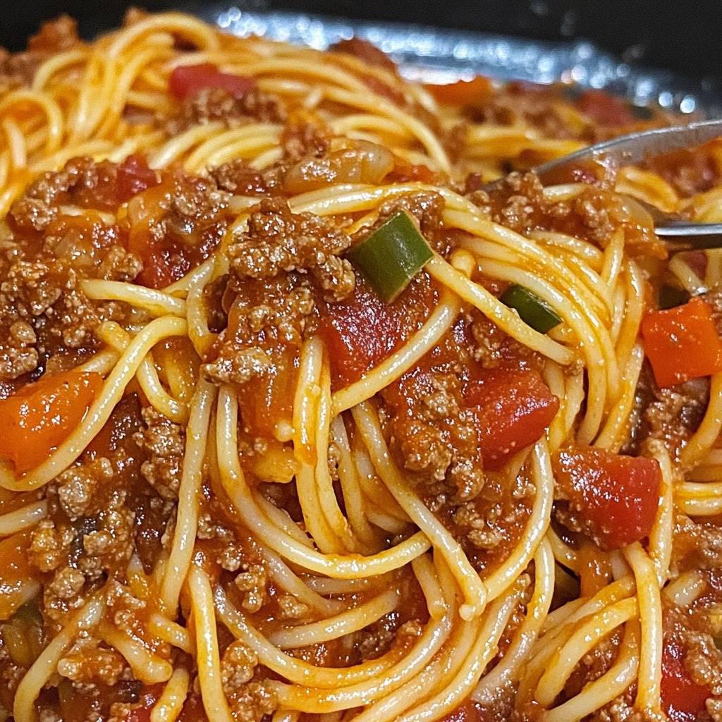 Old-Fashioned Spaghetti Recipe - SavorySplash