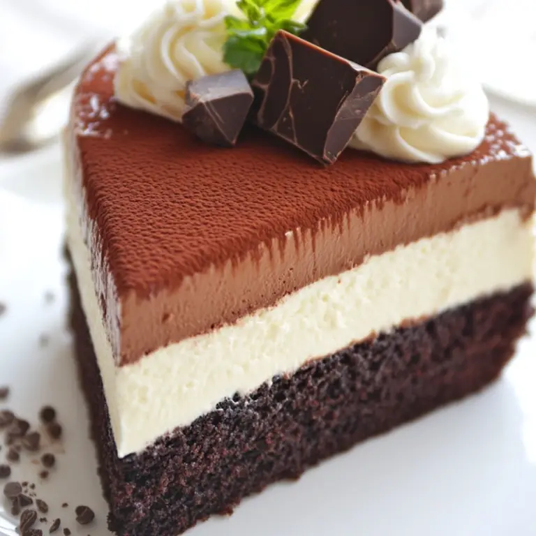 Creamy Chocolate Vanilla Cake - SavorySplash