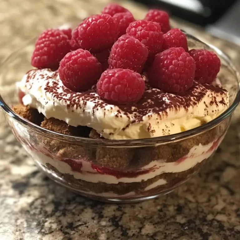 Raspberry Tiramisu – SavorySplash