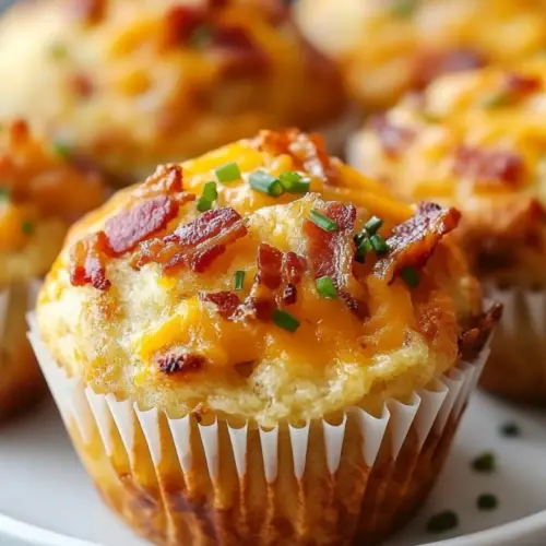 Savory Bacon Cheddar Cheese Muffins - Savory Splash