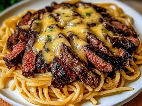 Garlic Butter Steak Lightning Noodles - Savory Splash