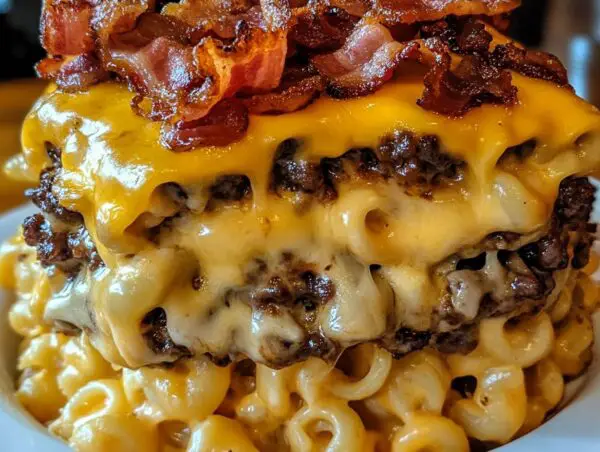 Must-Try BBQ Bacon Cheeseburger Mac 'n' Cheese Casserole - Savory Splash